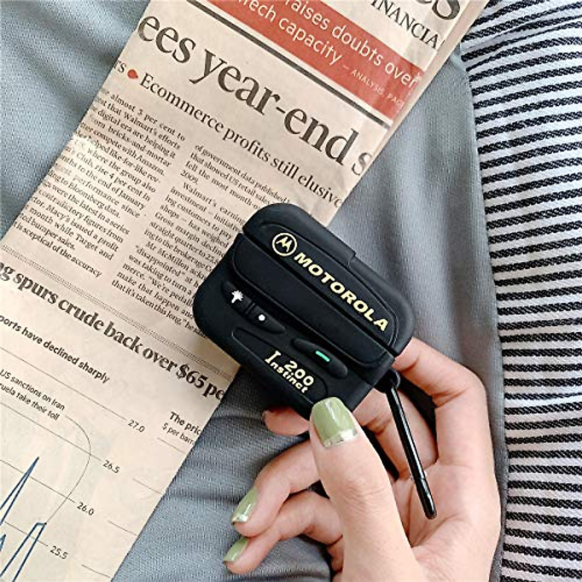 Joyleop(BB Call) for Airpods Pro 2019/Pro 2 Gen 2022 Case Cover, 3D Cute Fun Cool Funny Pattern, Soft Silicone Stylish Unique Air pods Pro Character Skin Keychain Accessories Kits for Airpod Pro 2019