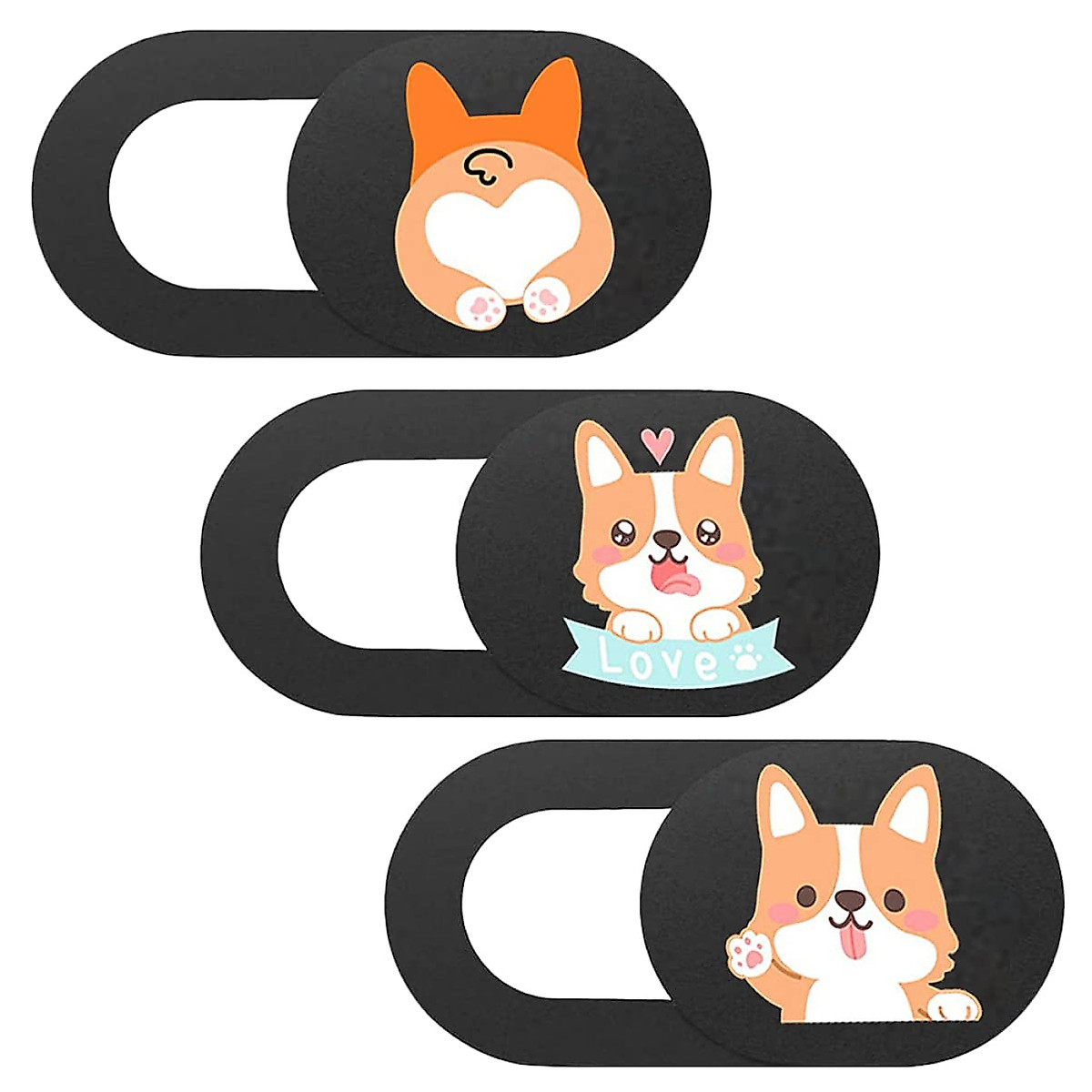 Mobestech 6 Pcs Camera Cover Webcam Cover Slide for Desktop Webcam Cover Slide for Computer Webcam Cover Slide for Tablet Webcam Cover Slider