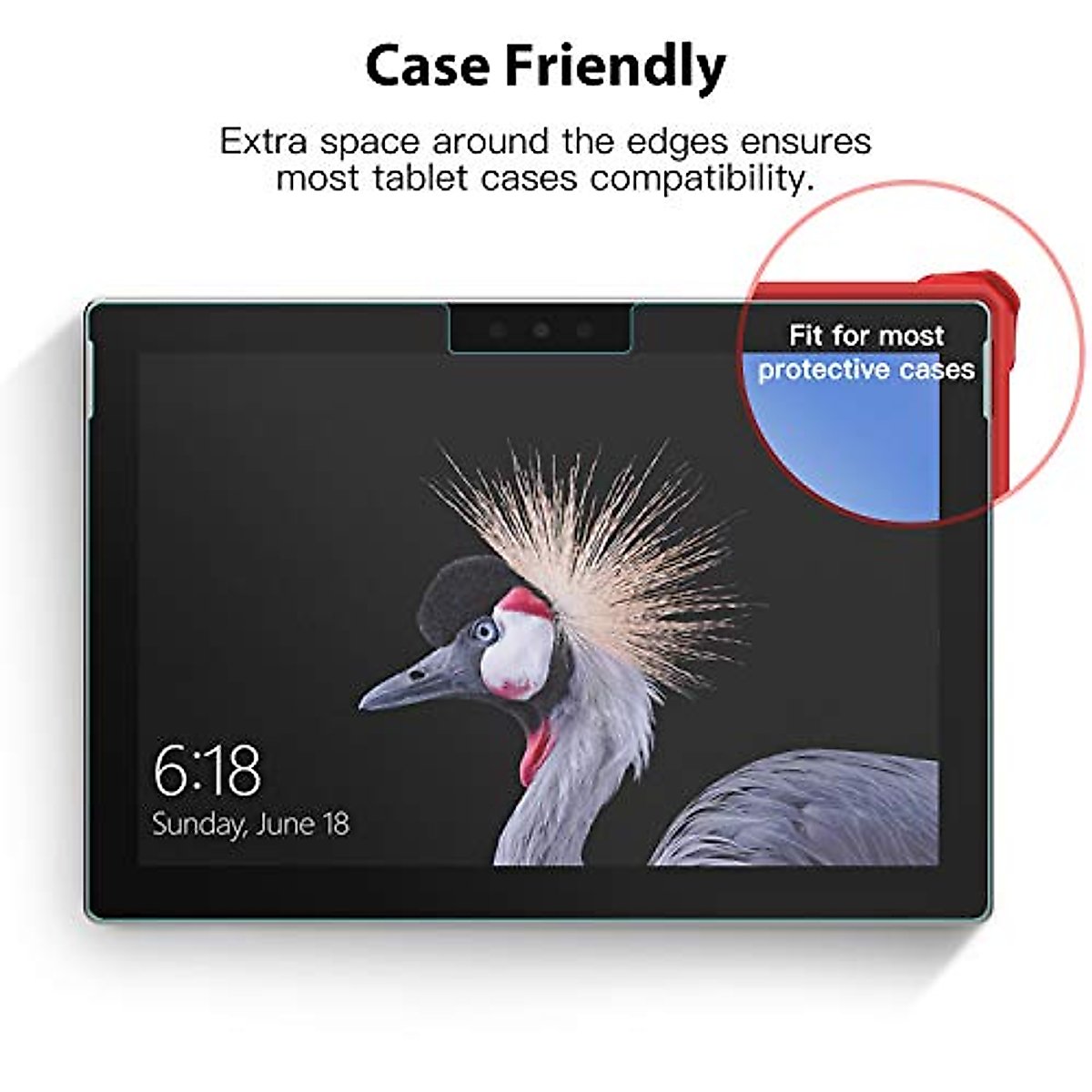 MoKo Matte Screen Protector for Microsoft Surface Pro 7 plus/Pro 7/Pro 6/Pro 5/Pro 4/Pro LTE Tablet, Anti Reflection PET Film, Write Draw and Sketch with Surface Pen Like on Paper, Clear