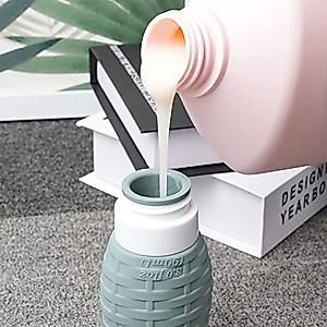 TARJODGY Travel Bottles for Toiletries, Tsa Approved 3oz Travel Size Containers Leak Proof BPA Free Silicone Travel Accessories for Liquid Shampoo Conditioner Lotion