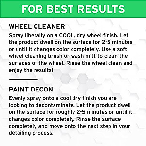 Ethos Wheel Cleaner - Car Wheel Cleaner Spray - Brake Dust, Iron Remover - Color Change Technology - Professional Strength Formula (16 Oz)