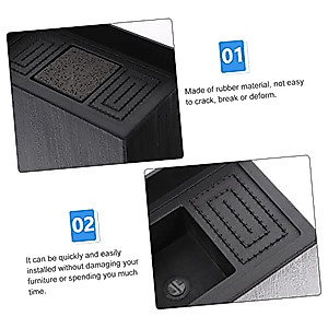 Homoyoyo 4pcs Heightening Pads Chair Foot Pads Vintage Bed Frame Metal Bed Frame Couch Feet White Bed Desk Risers for Desk Legs Bed Risers 4 Inch Couch Lifters for a Sofa Bed Frame Risers