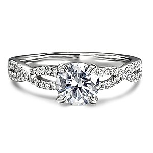 1ct Round Brilliant Cut D Color Petite Twist Moissanite Engagement Rings Moissanite Rings for Women Sterling Silver (9)
