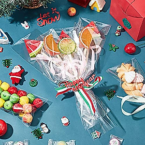 PH PandaHall 3x9 Cellophane Treat Bags, 200pcsTreat Bags Clear Heat Seal Cello Bags Long Candy Gift Treat Bags Pretzel Bags for Cookies Candies Small Homemade Arts Party Favor Gifts Bags