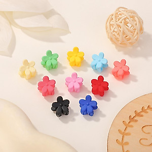 choicbaby 80PCS Baby Hair Clips for Girls 16 Different Variety of Colors Cute Baby Hair Accessories Mini Flower Hair Clip for Infant Fine Hair