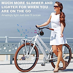 UrbanX Audience Series IPX7 Bluetooth Waterproof Speaker with Clip, 20H Playtime, Compact Speaker with Big Sound, Punchy Bass, Wireless for Cat S62 & Beach, Pool, Boat, Biking Black 1 Pack