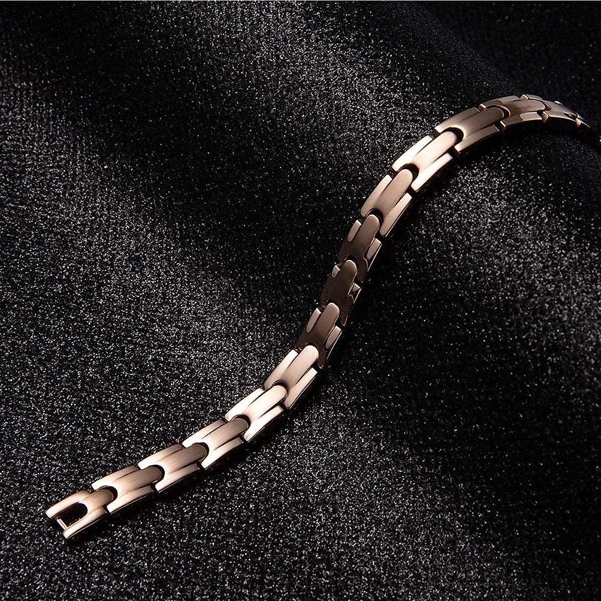 Wolentty His and Hers Couples Bracelets Stainless Steel Distance Bracelets Gift for Valentine's Day - Matching Set (His & Hers)