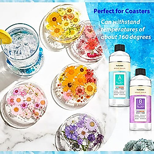 Epoxy Resin Kit, Huhuhero 18oz Crystal Clear Resin Epoxy Craft Casting Resin Art Resina Epoxica Transparente for Coating, Molds, Wood, Tumbler, Jewelry, River Table, Bar Top. Arts and Crafts Supplies