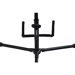 Gator Frameworks Adjustable Guitar Stand, Holds Single Electric or Acoustic Guitar (GFW-GTR-1000),Black