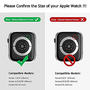 JXVM for Apple Watch Band 41mm 40mm 38mm with Case, Uni-body Protective Bumper Band, Crystal Clear Men Women Sporty Case, with Premium Soft TPU Adjustable Strap for iWatch SE & Series 8 7 6 5 4 3 2 1 (Crystal/Clear)