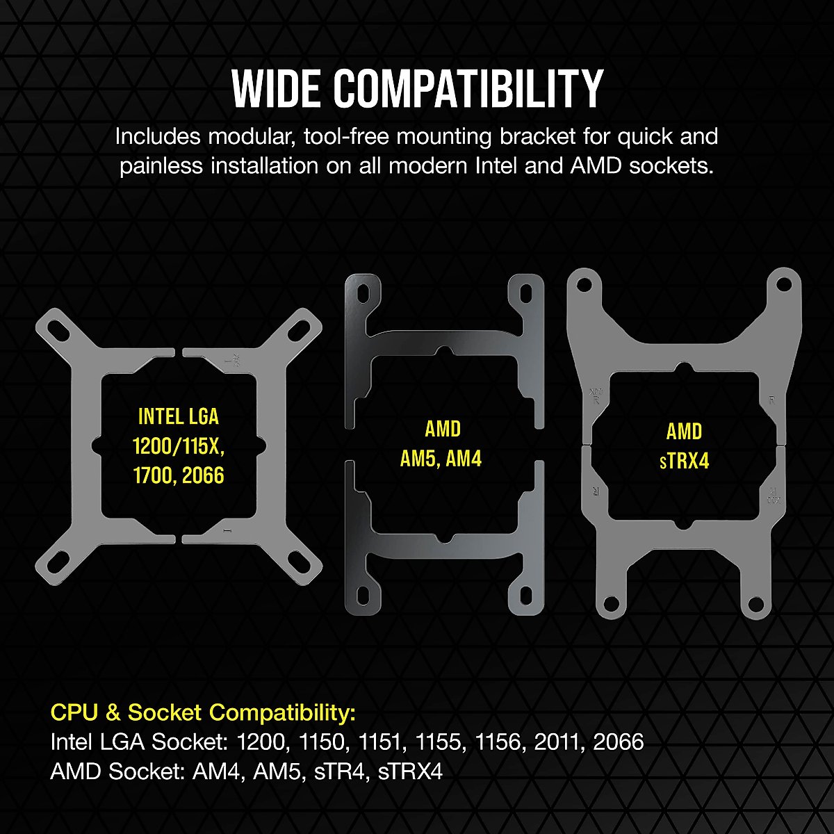Corsair iCUE H150i Elite LCD XT Liquid CPU Cooler - IPS LCD Screen - Three AF120 RGB Elite Fans - 360mm Radiator - Fits Intel® LGA 1700, AMD® AM5, and More - Included iCUE Commander CORE - Black