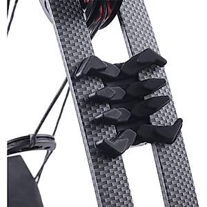 SOPOGER Bow Limb Dampeners for Compound Bow Crossbow Limb Dampeners Split Limb Stabilizer Dampener Bow Sliencer for Reduceing Noise and Vibration (Black)