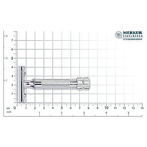 Merkur Mk34c Double Edge Razor with Heavy Duty Short Handle