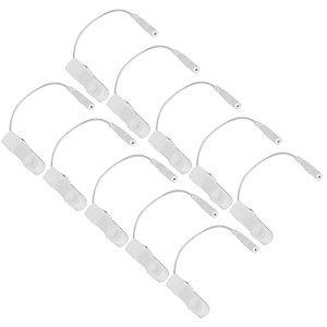 GOTOTOP Electrode Connection Cable, 10pcs 2.0mm Ear Clip Electrode Connecting Wires Pin Snap Connecting Cable for Digital TENS Massage Machine