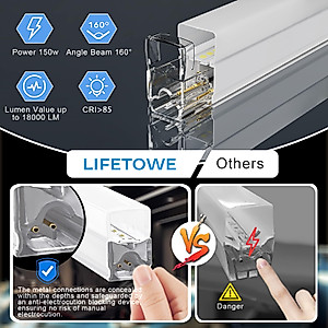 Hexagon Garage Lights, 25 Pack Hexagon Ceiling Light Updated Longer Size, 5 Grids LED Honeycomb Lights Ceiling Super Bright for Car Detailing Garage Workshop Basement Gym Barber