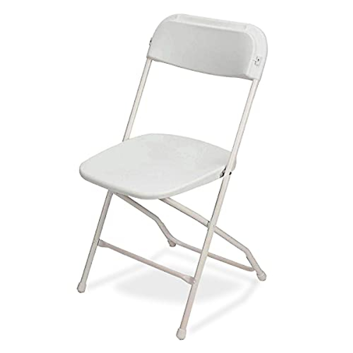EventStable TitanPRO White Plastic Folding Chair - Lightweight Foldable Outdoor Chair - Durable Patio Chairs - Chairs Set for Parties Banquet Events - 10 Pack