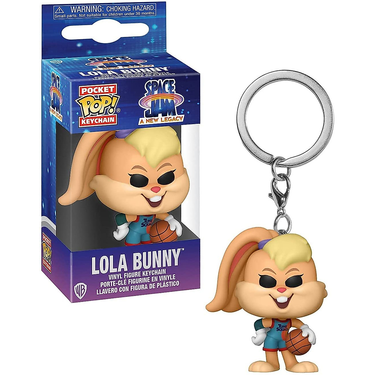 Funko POP Keychain Movies: Space Jam, A New Legacy - Lola Bunny, Multicolor, 2 inches (56238)