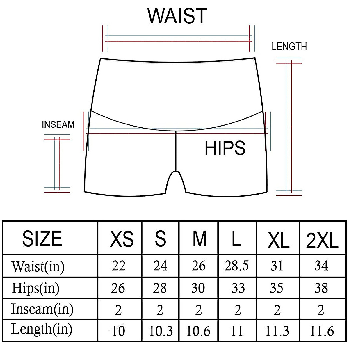 LXNMGO Women's 2" High Waist Yoga Shorts Tummy Control Biker Running Workout Compression Shorts for Women Black, M