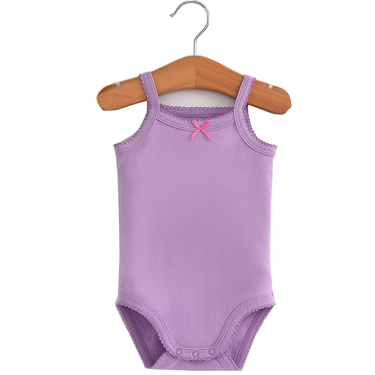 Infant/Toddler Baby Girls Spaghetti Strap Bodysuit Sleeveless Baby Tank Top Cotton Baby One-Pieces Pack of Summer Baby Clothes Outfit (2-3T)