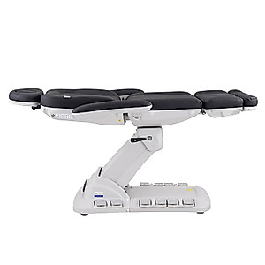 SPA SOURCE | PEDALI | Swivel 4 Motor Facial Bed | Medical Grade | Electric Powered Exam Table | Facial Chair | Exam Chair Table | Hydraulic Treatment Chair | Equipment 2246EB | Rotation | (Black)