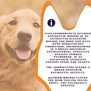 Piccardmeds4pets Keto-SEB Antiseptic Mousse 6.8 oz