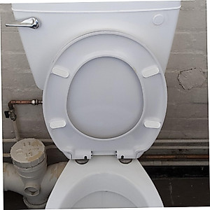 IWOWHERO 4pcs Toilet Seat Gasket Bumpers Bidet Silicone Toilet Lid Bumper Toilet Stopper Replacement Kit Toilet Riser Toilet Buffer Pads Toilet Bumper Pads Toilet Gaskets Plastic Light Grey