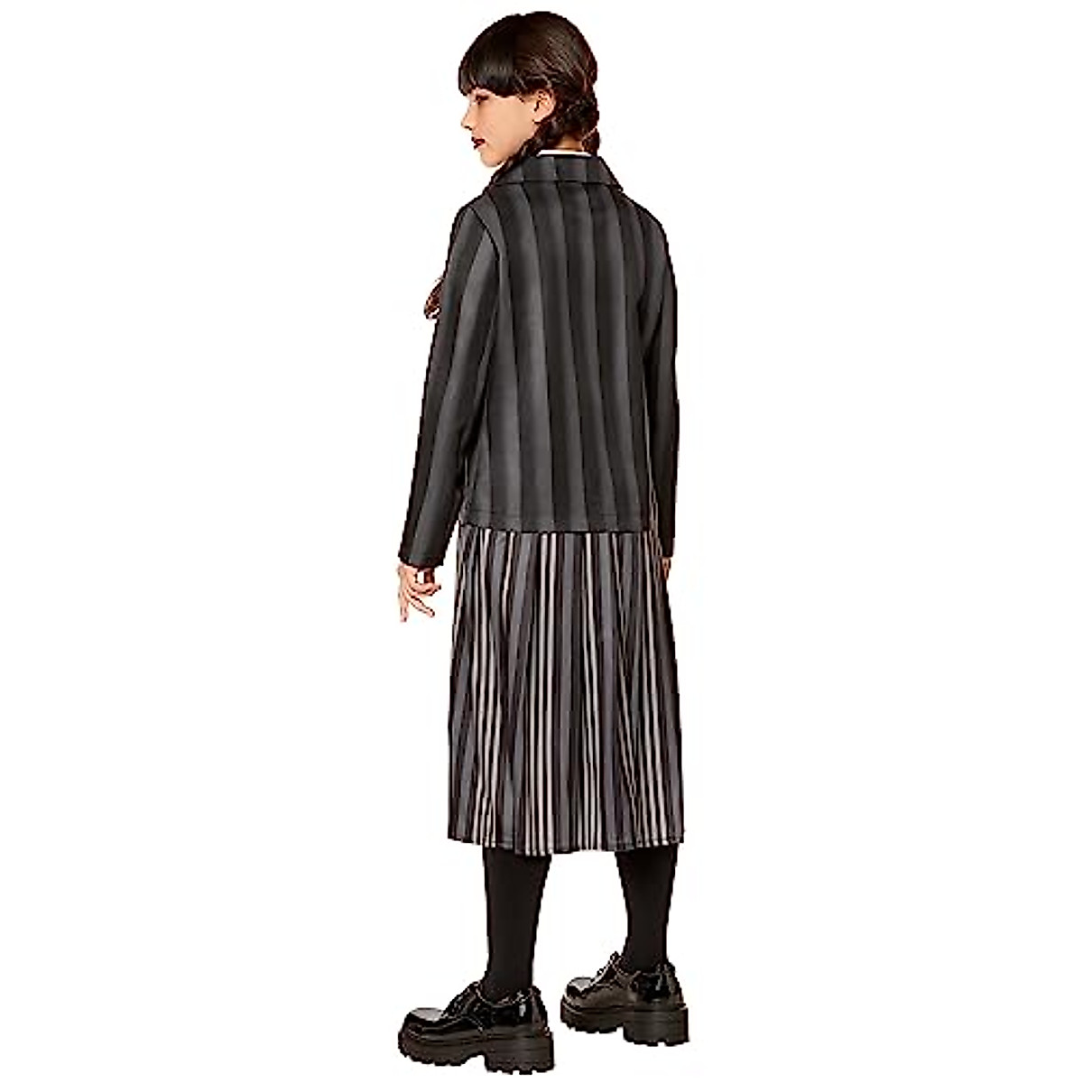 Spirit Halloween Kids Wednesday Addams Dress Costume - M | Officially licensed | Nevermore Academy Uniform| Wednesday Outfit