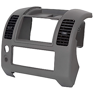 HECASA Center Dash Console Instrument Panel Cluster Lid Bezel Compatible with 2005-2020 Nissan Frontier Replacement for 68259-ZP16D 68259ZP16D