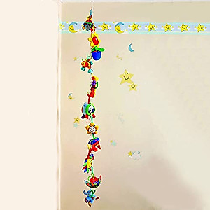 Dreambaby Super Corner Toy Hammock Net Organizer - with Stuffed Animal Toy Chain Hanger - 6ft Long - Holds up to 10lbs Maximum Weight - White - Model F605