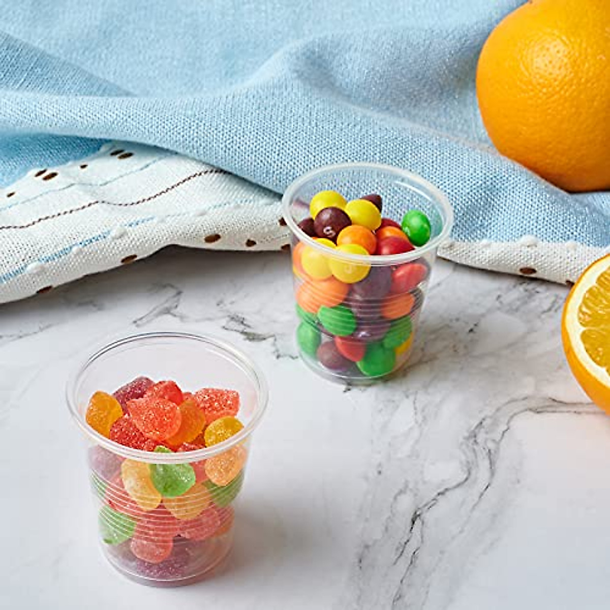 700 Pack 3 oz Clear Plastic Cups, Disposable Mouthwash Cups for Any Occasion, Small Plastic Cups for Ice Tea, Juice, Soda, and Coffee Glasses for Picnic, Travel, Halloween, Christmas Parties