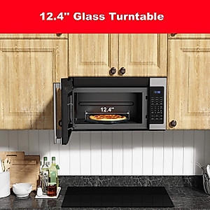 Galanz GLOMJA17S2B-10 Over-The-Range Microwave, Energy Saving/ECO Mode, 30-second Express Cooking, 9 Auto-cook Programs, 1000W/120Volts, 1.7 Cu.Ft, Stainless Steel