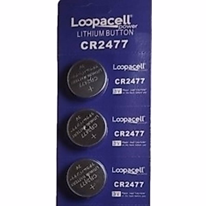 LOOPACELL CR2477 3V Lithium Cell Batteries (Pack of 3)