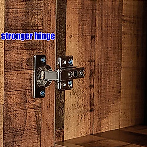 TIHWOALL Upgraded Version and Stronger Kitchen Pantry Cabinet Cupboard for Living Room Bedroom Office with Doors & Shelves & Drawer, Thickened Wooden Freestanding Wardrobe Storage Cabinet (White)