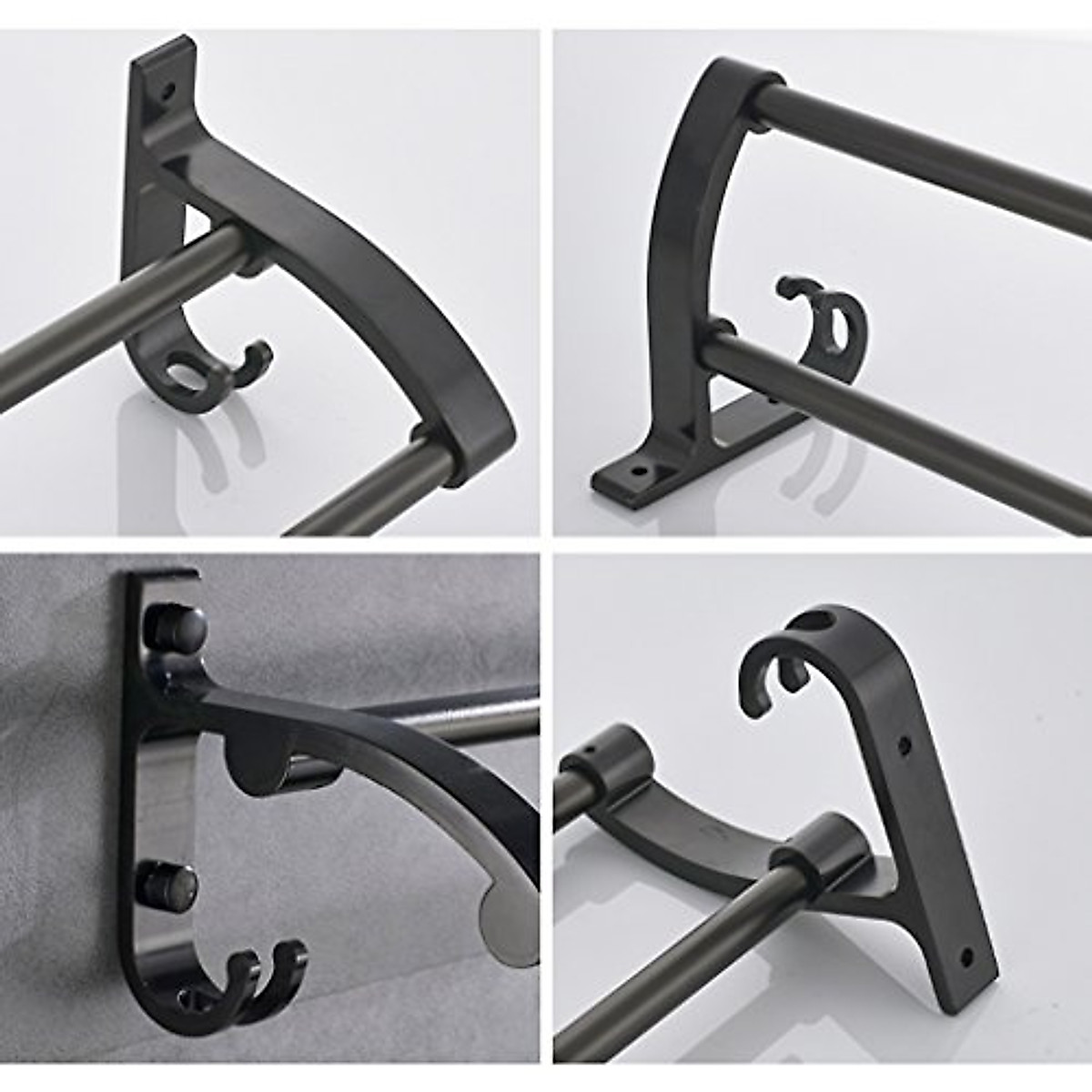 OMOONS Towel Shelf Multi-Function Towel Rack Sustowel Storage Wall Mounted Bath Towel Rail, Single Towel Bar for Bathroom/50Cm