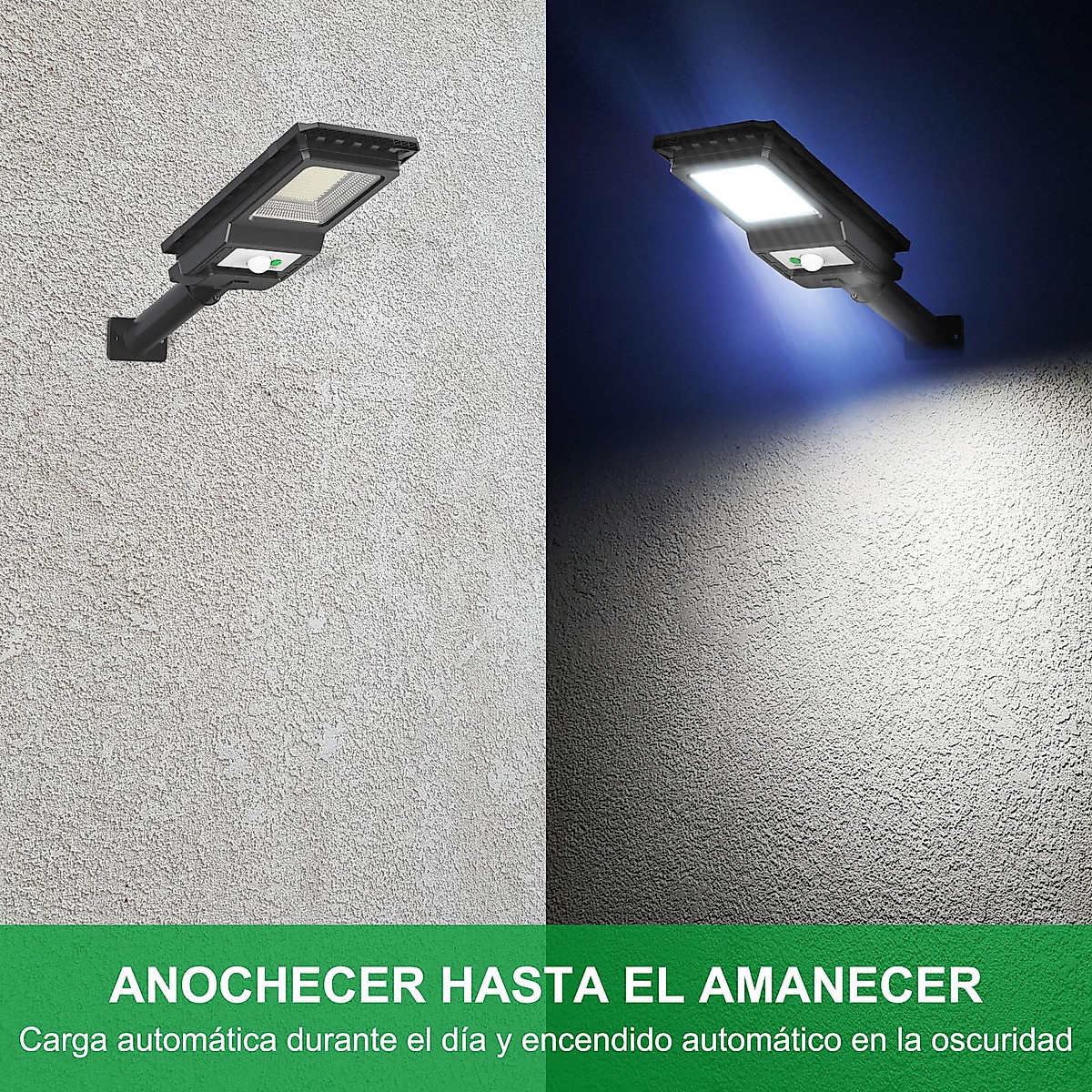 Engrepo Solar Lights Outdoor, 1000LM 156 LEDs Solar Powered Motion Sensor Light, Security Waterproof Solar Flood Light for Yard, Fence, Garden, Patio, Front Door, Shed, Deck, Path. 2 Pack