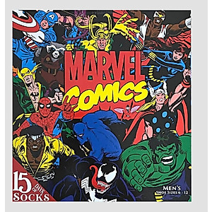 Men's Marvel 15 Days of Socks Advent Calendar 15pk