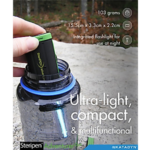 SteriPEN Adventurer Opti UV Personal Water Purifier for Camping, Backpacking, Emergency Preparedness and Travel