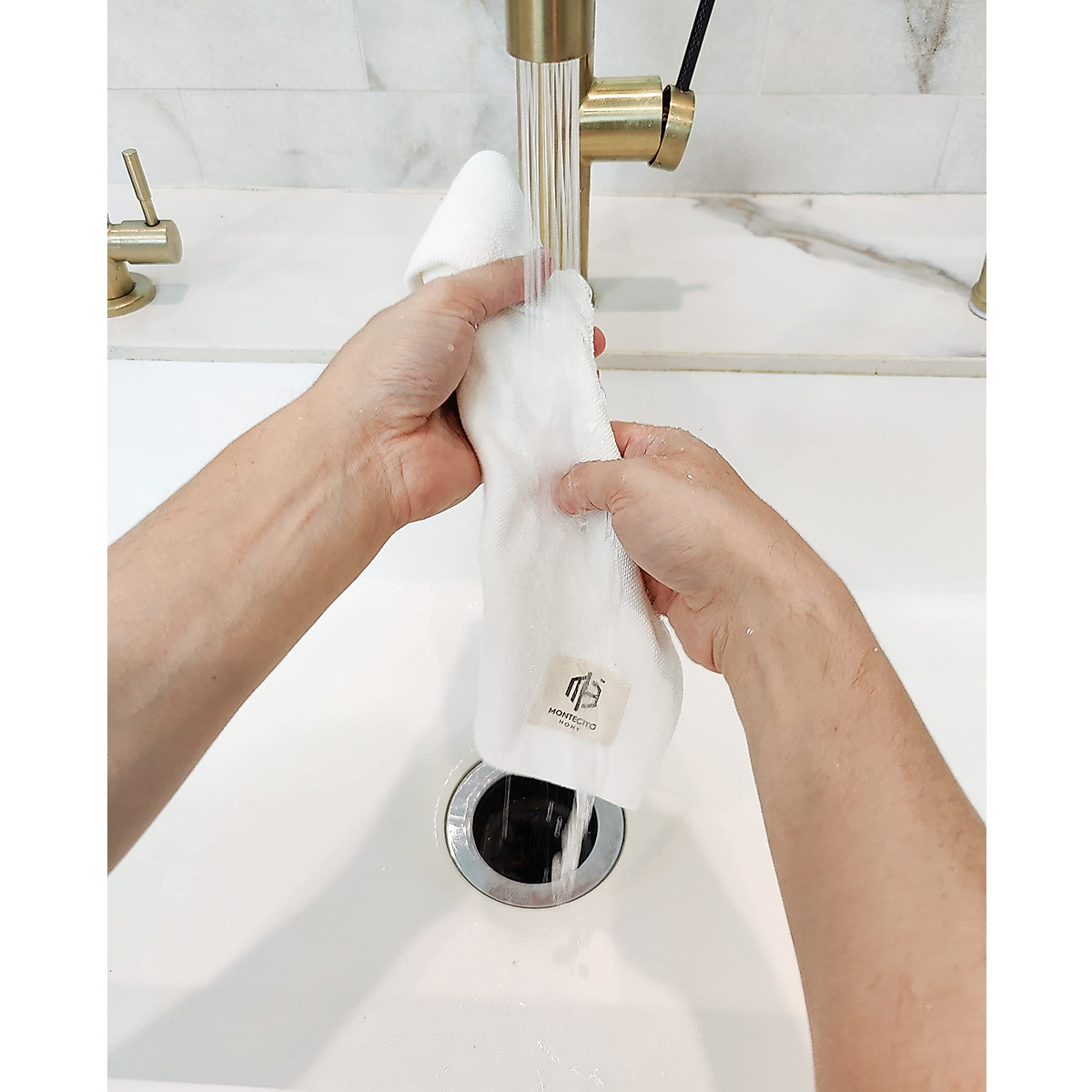 Organic Cotton Vegetable Crisper Bag - Variety Set of 3 - Simply Wet & Keep Your Veggies Fresher, Longer in Refrigerator!