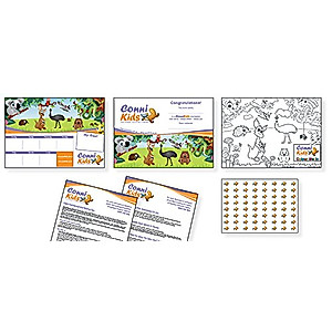 Conni Kids Reusable Bed Pad with Tuck-ins, Waterproof, Absorbent and Washable Protector Pad for Potty Training and Youth Incontinence, Aussie Animals Print, 39" x 39" (100 x 100 cm)