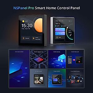 SONOFF NSPanel Pro Smart Home Control Panel, Integrate Zigbee Gateway with Home Security, with Power Consumption Statistics, Thermostat, Call Intercom, etc. All-in-One Control Center Hub with Stand