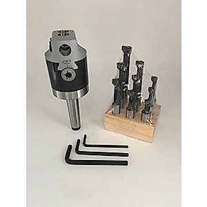 Boring Head 2"(7/8-20) With MT2 Shank 3/8-16 Thread and 9Pcs 1/2" Shank Boring Bar Sets