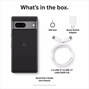 Google Pixel 7-5G Android Phone - Unlocked Smartphone with Wide Angle Lens and 24-Hour Battery - 256GB - Obsidian