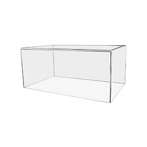 20" x 12" x 9" Acrylic Display Riser Box with One Open Side No Lid Versatile Clear Rectangular Retail Product Platform and Merchandise Storage Bin by Marketing Holders