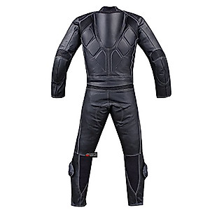 Jackets 4 Bikes New Men's 2PC Motorcycle Leather Racing HUMP 2 PC Two Piece Armor Suit