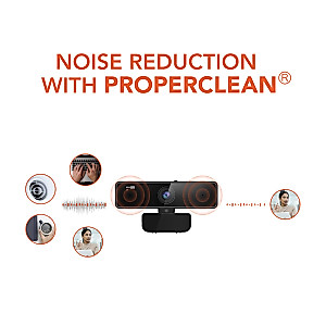 NUROUM 2K Webcam with Microphone, 1080P/60fps, 1440P/30fps, Dual Microphone with Privacy Cover, Wide-Angle USB FHD Web Computer Camera, Plug and Play, for Zoom/Skype/Teams/Webex