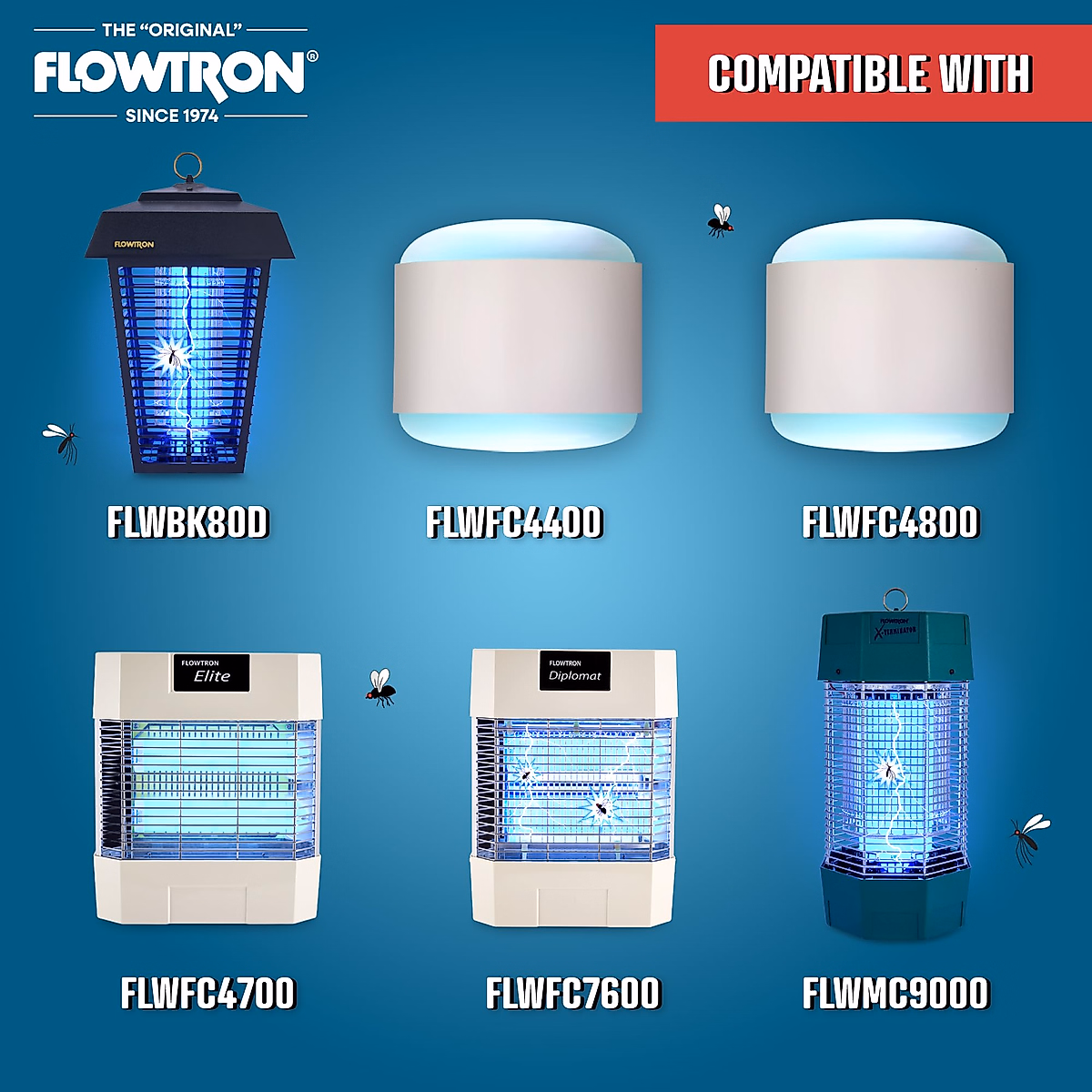 Flowtron BF-150 Replacement Bulb for BK-80D, FC7600 and Wall Sconce Models, Black, 1 Count (Pack of 1)