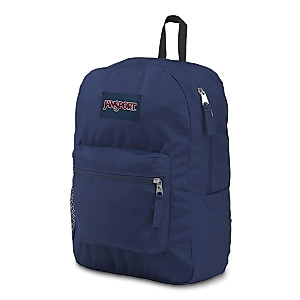 Jansport | Cross Town Backpack (Navy Blue- One Size)