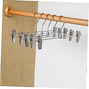 Holibanna 60pcs Socks Hanger Trouser Hangers Space Saving Hanger Nonslip Hangers Retractable Clothes Rack Multifunctional Pants Rack Clip Hanger Simple Hanger Clothes Hanger with Clips Jeans