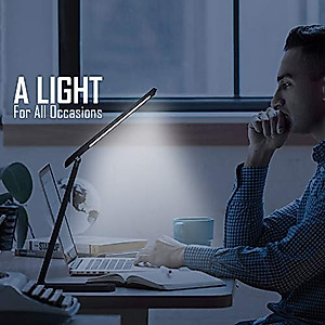 AULTRA LED Desk LAMP Light - Touch Control Desk Lamp with Multiple Brightness Level - Lights for Bedroom, The Office Desk, Reading Lamps, Bedside Table and Standing Desk (Black)