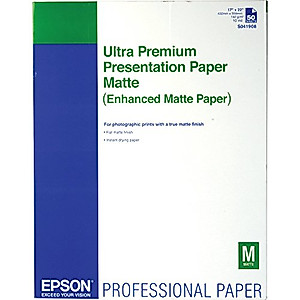 Epson Ultra Premium Matte 17 x 22 Inch Presentation Paper 50 Sheets (S041908)